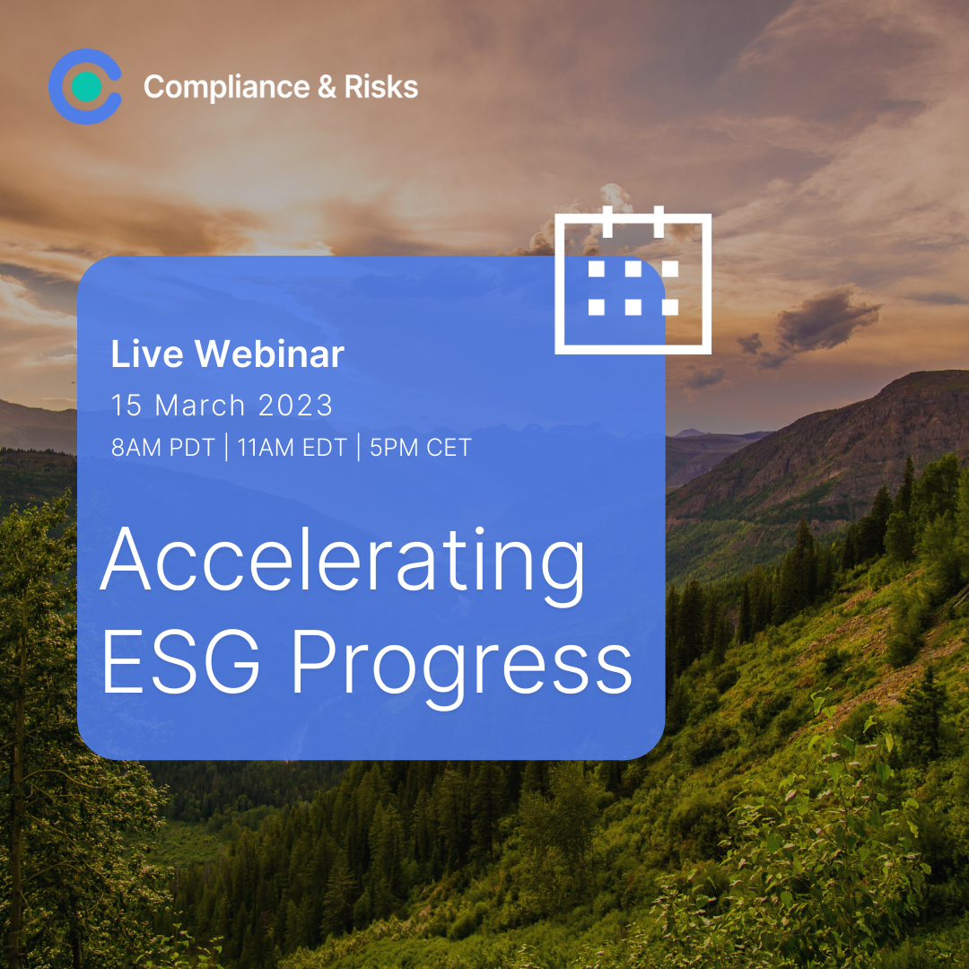 Accelerating ESG Progress Webinar: March 2023